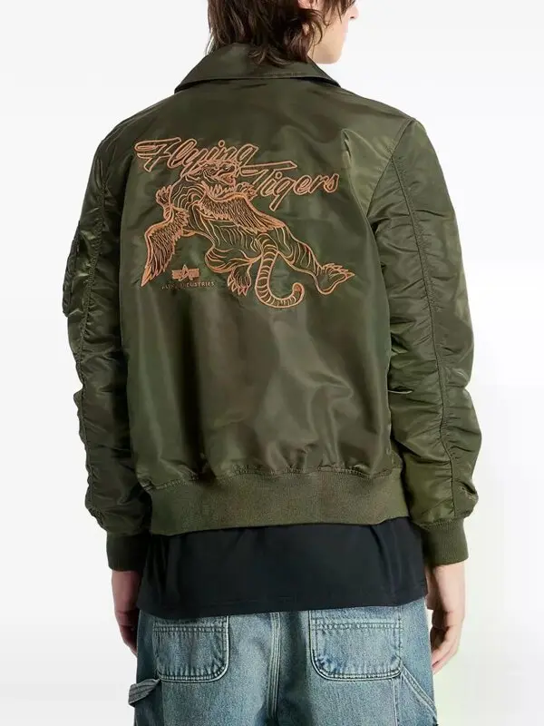 Alpha Industries Flying Tigers Bomber Jacket - Green