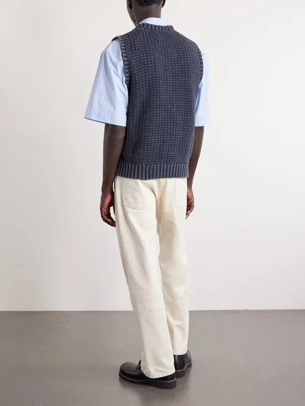 CORRIDOR Open-knit Cotton Vest