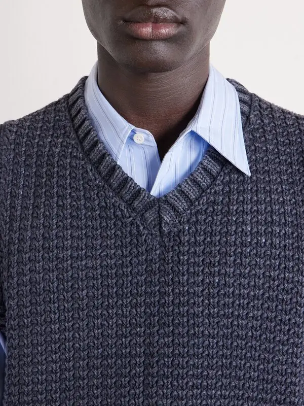 CORRIDOR Open-knit Cotton Vest