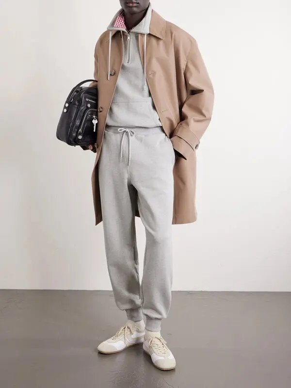 AMI Paris Logo-embroidered Half-zip Sweater