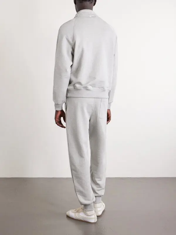 AMI Paris Logo-embroidered Half-zip Sweater