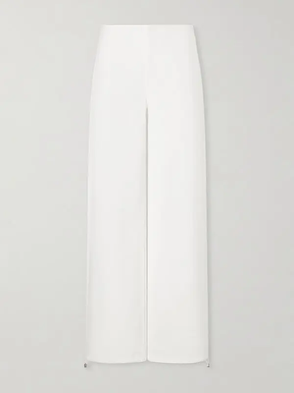 Still Here Sport Low-rise Wide-leg Jeans - White