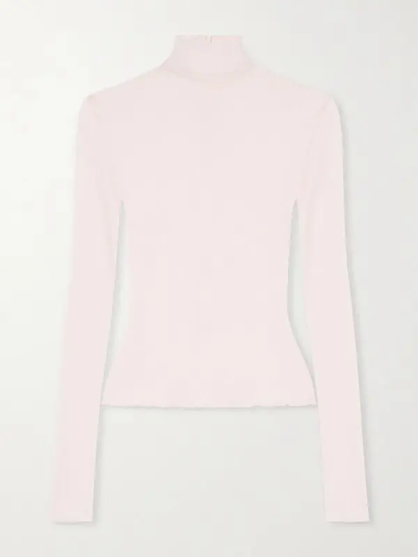THE PARK Dakota Lyocell Turtleneck Top
