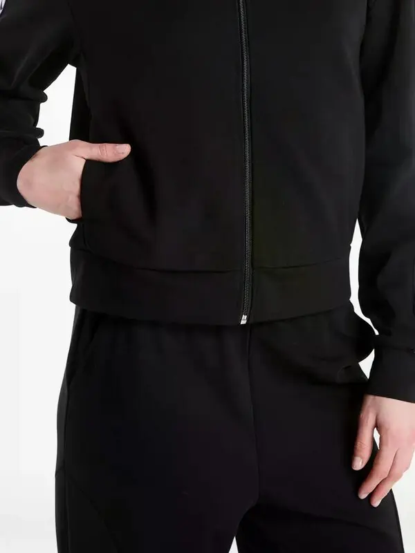 EA7 Natural Vent Zip-up Sweatshirt With Logo Tape