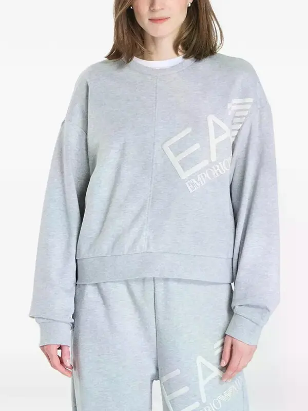 EA7 Logo Print Sweatshirt