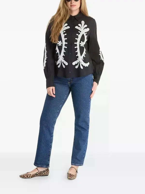Desigual Embroidered Long-sleeve Shirt