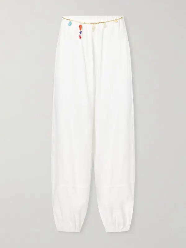 Stella McCartney Embellished Cotton-crepe Balloon Pants