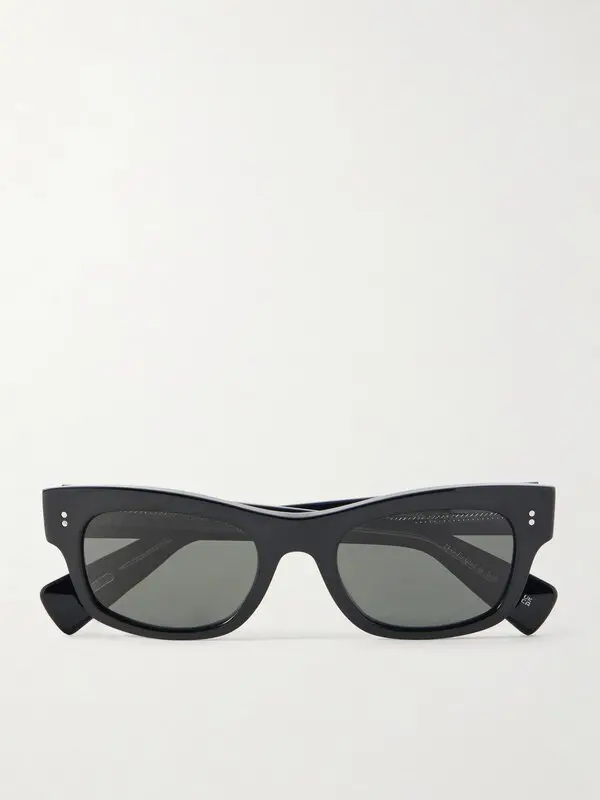 Oliver Spencer Sonia D-frame Acetate Sunglasses - Black