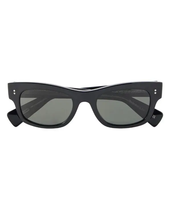 Oliver Spencer Sonia D-frame Acetate Sunglasses - Black