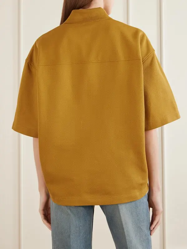 Saint Laurent Cotton-piqué Polo Shirt
