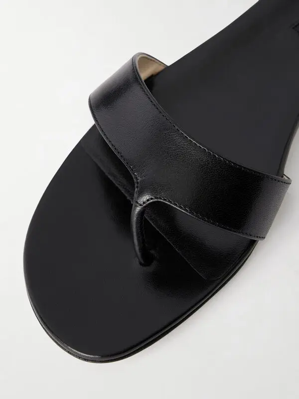 CHRISTEN Helix Leather Thong Sandals