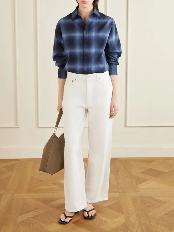 Matteau Checked Cotton-flannel Shirt
