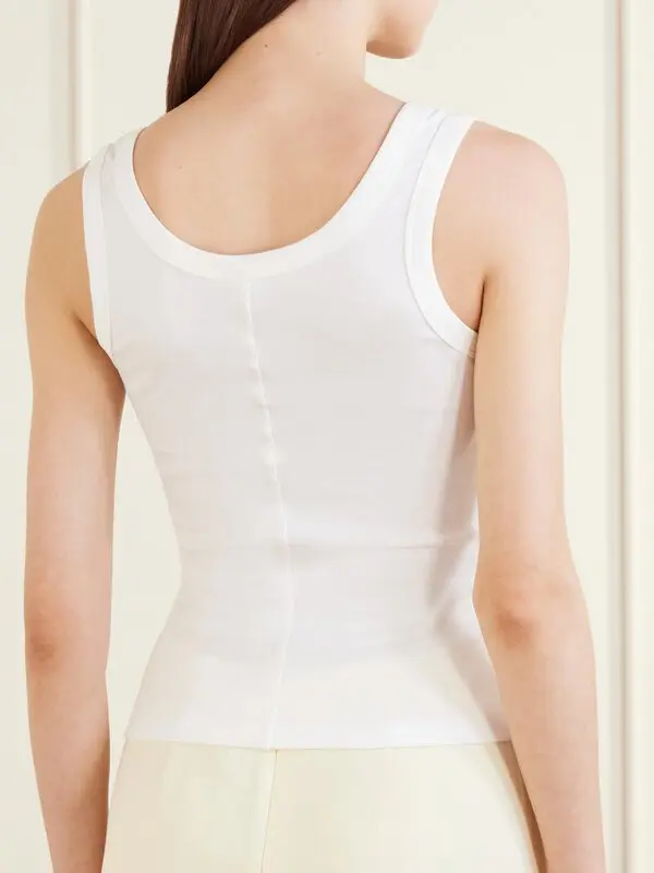 FLORE FLORE Hillie Organic Cotton-jersey Tank Top