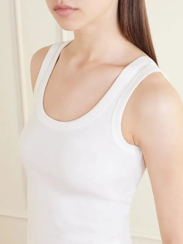 FLORE FLORE Hillie Organic Cotton-jersey Tank Top