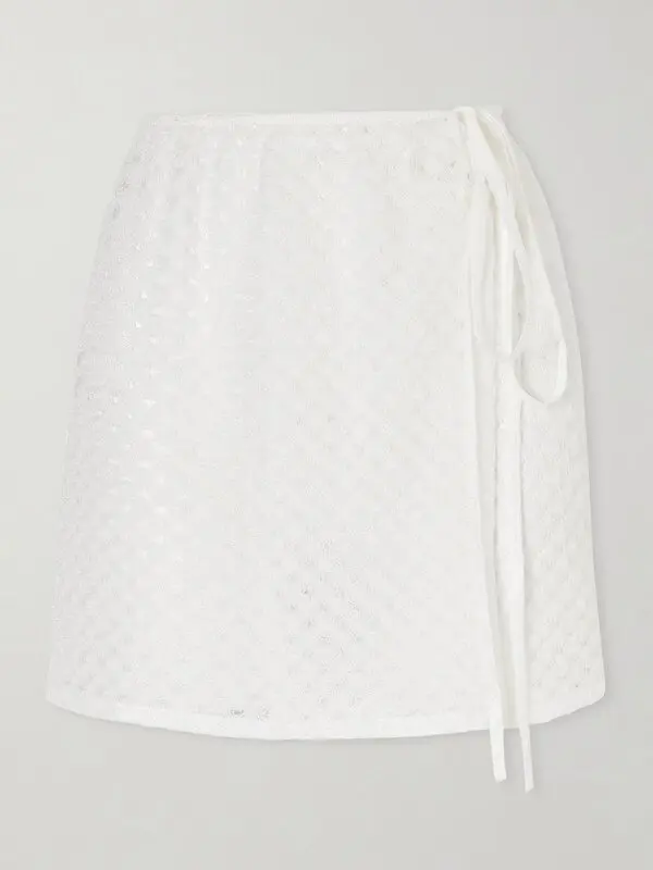 Missoni Mesh Mini Skirt - White