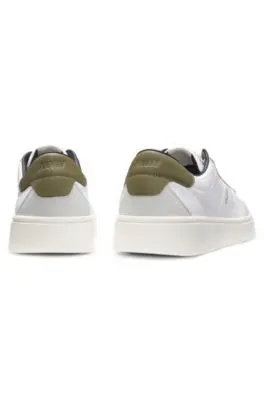 Hugo Cupsole Sneakers With Gold-printed Logo