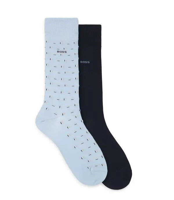 BOSS Two-pack Regular Length Cotton-blend Socks