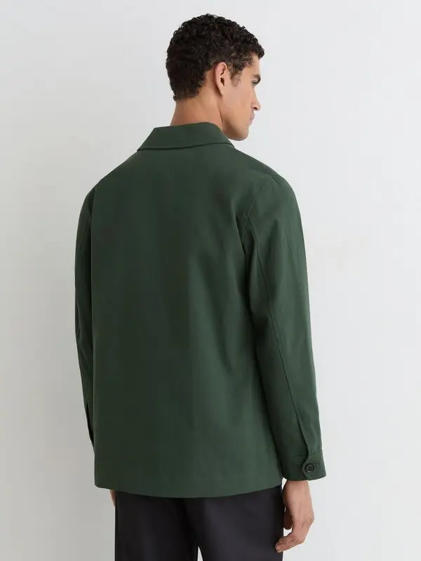 REISS Cotton-canvas Four-pocket Chore Jacket
