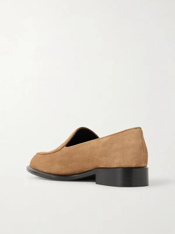 Khaite Suede Loafers - Brown