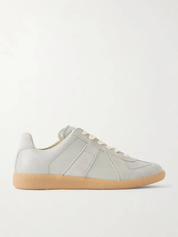 MAISON MARGIELA Replica Suede And Leather Sneakers