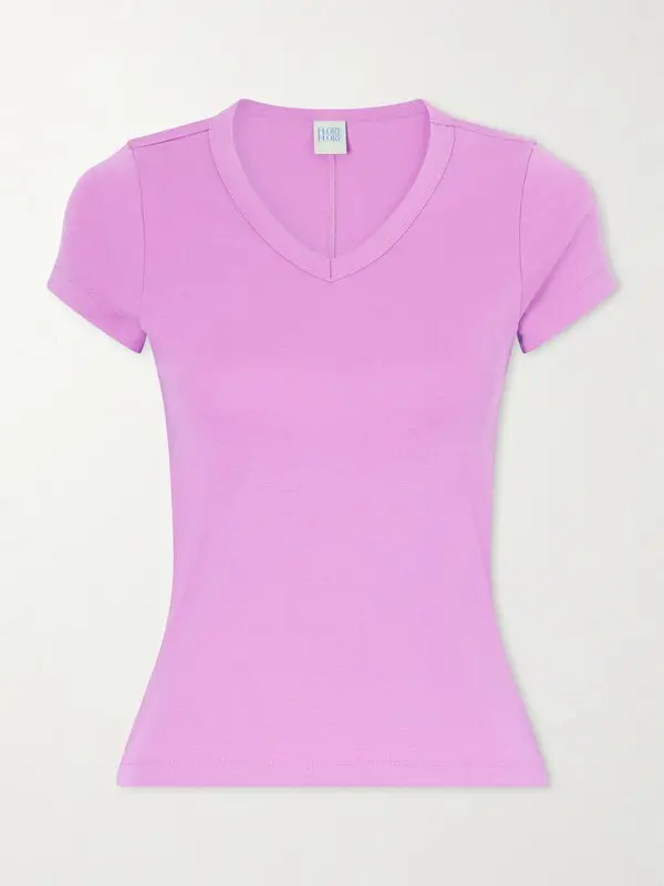 FLORE FLORE Jill Baby Tee Organic Cotton-jersey T-shirt - Pink