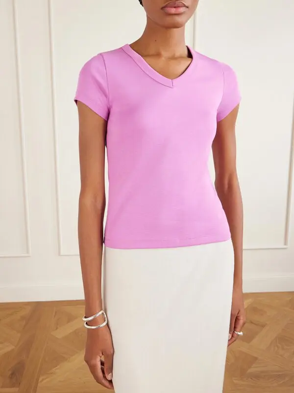 FLORE FLORE Jill Baby Tee Organic Cotton-jersey T-shirt - Pink