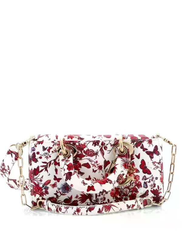 Dior Lady D-joy Bag Printed Leather Small Satchel - Multicolour