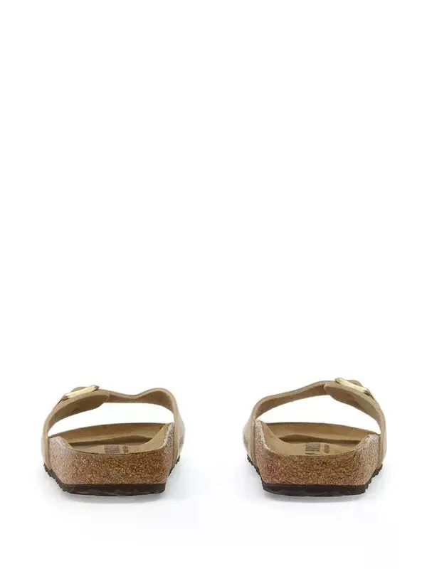 BIRKENSTOCK Madrid Flat Sandals With -tone Buckle - Gold
