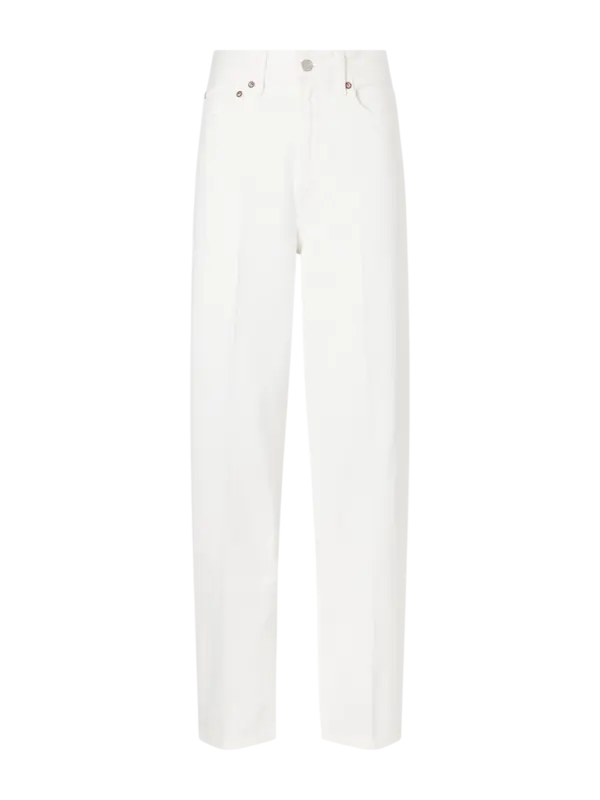 AGOLDE 80s High-waist Straight-leg Jeans - White