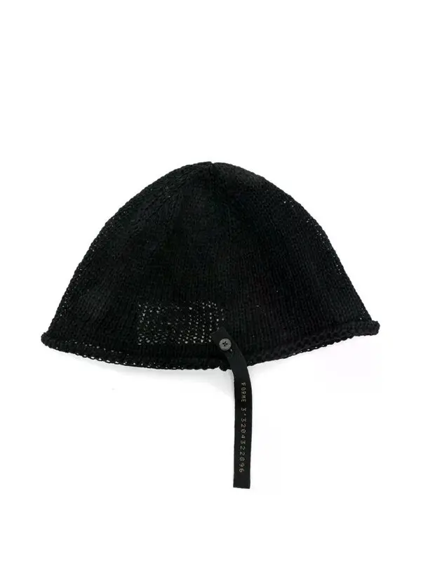 FORME D'EXPRESSION Knitted Mesh Beanie Hat