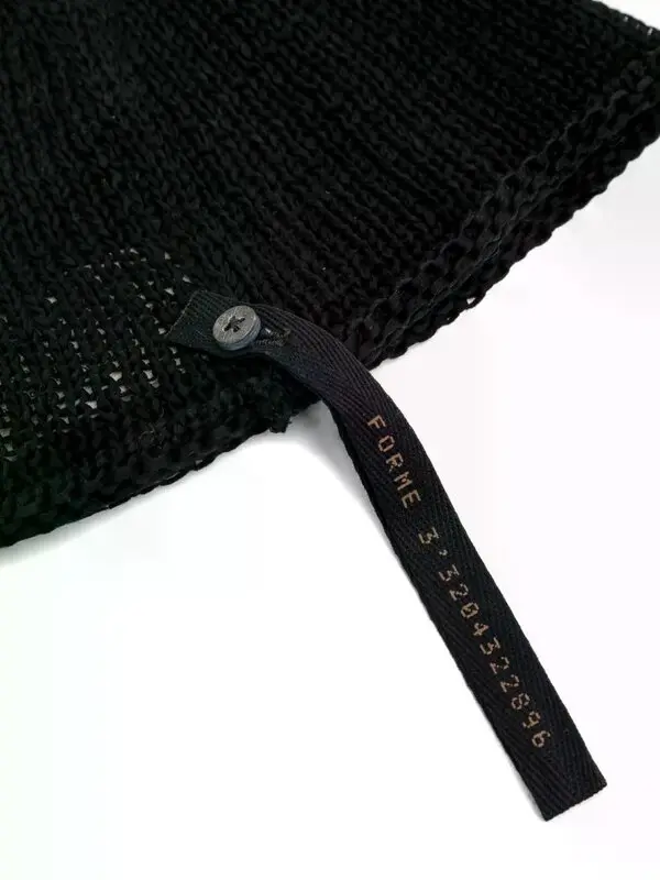 FORME D'EXPRESSION Knitted Mesh Beanie Hat