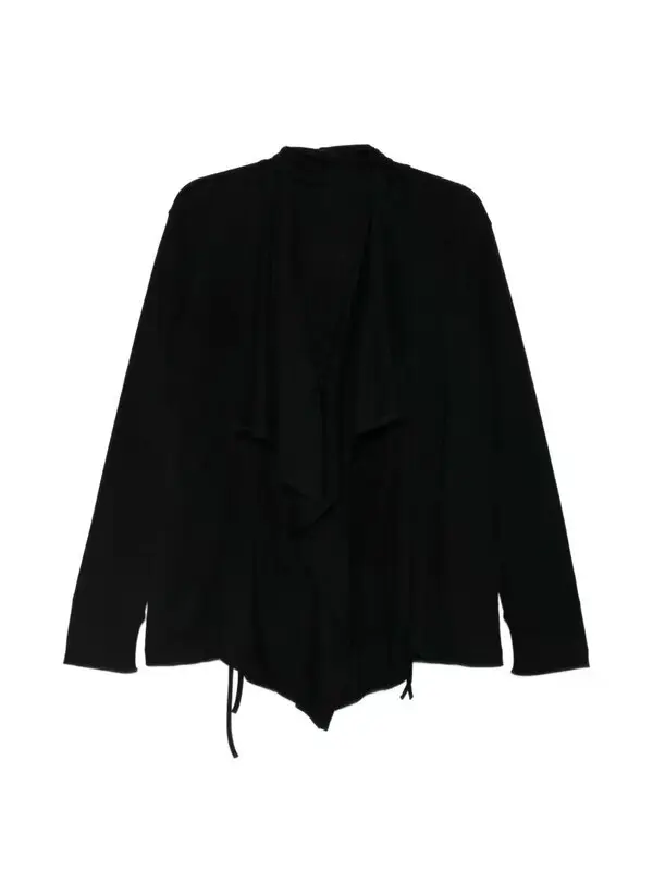 Yohji Yamamoto Draped Drawstring Cardigan