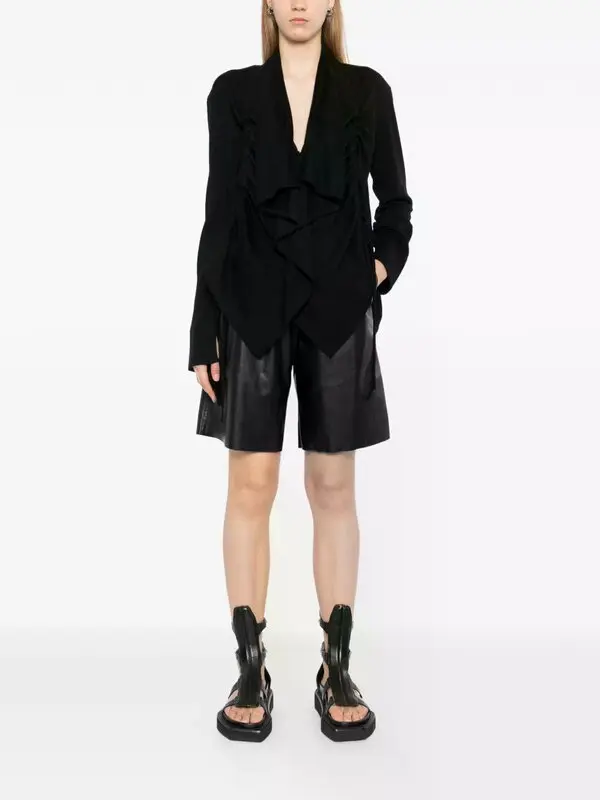 Yohji Yamamoto Draped Drawstring Cardigan