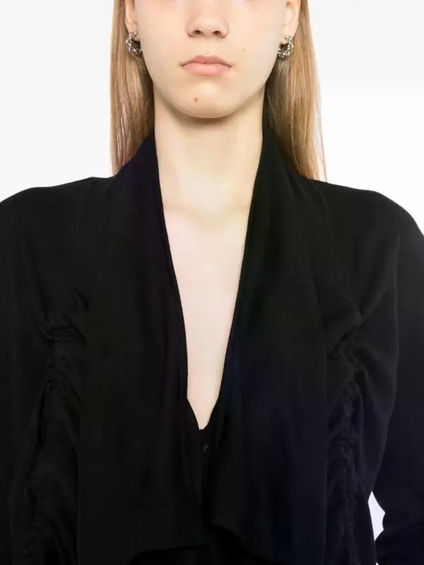Yohji Yamamoto Draped Drawstring Cardigan
