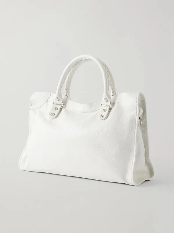 Balenciaga Le City Medium Embellished Leather Tote Bag