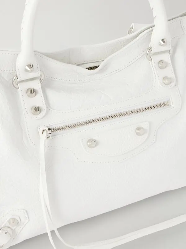 Balenciaga Le City Medium Embellished Leather Tote Bag