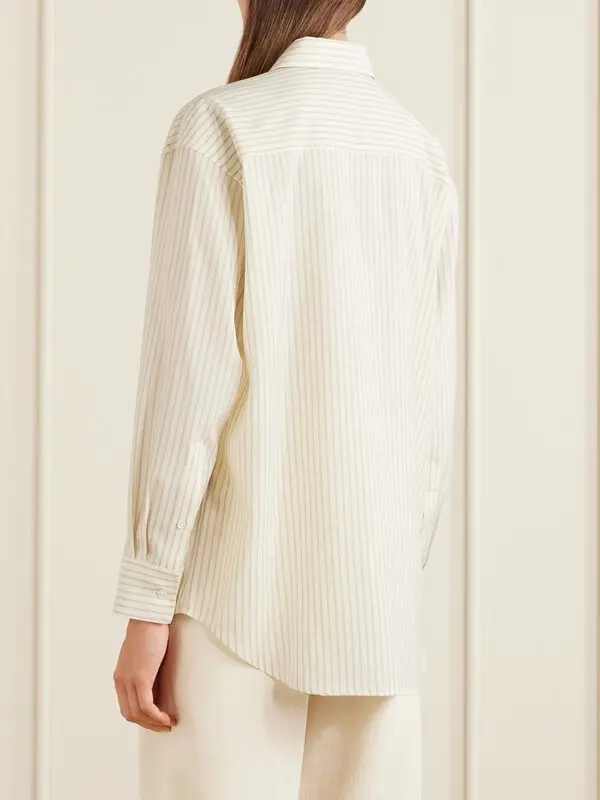 Auralee Striped Wool Shirt