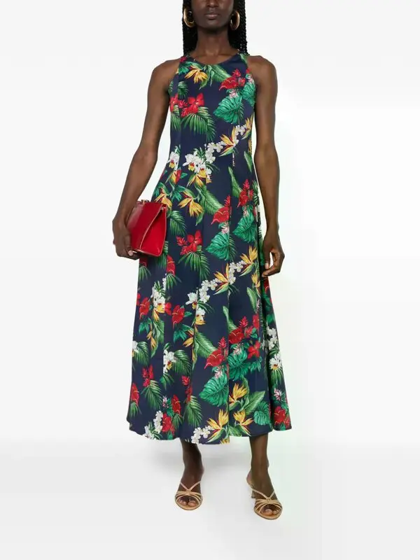 ARCHIVIO '67 Sleeveless A-line Dress With Floral Print