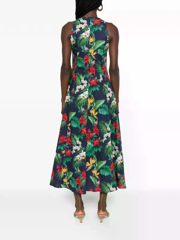 ARCHIVIO '67 Sleeveless A-line Dress With Floral Print