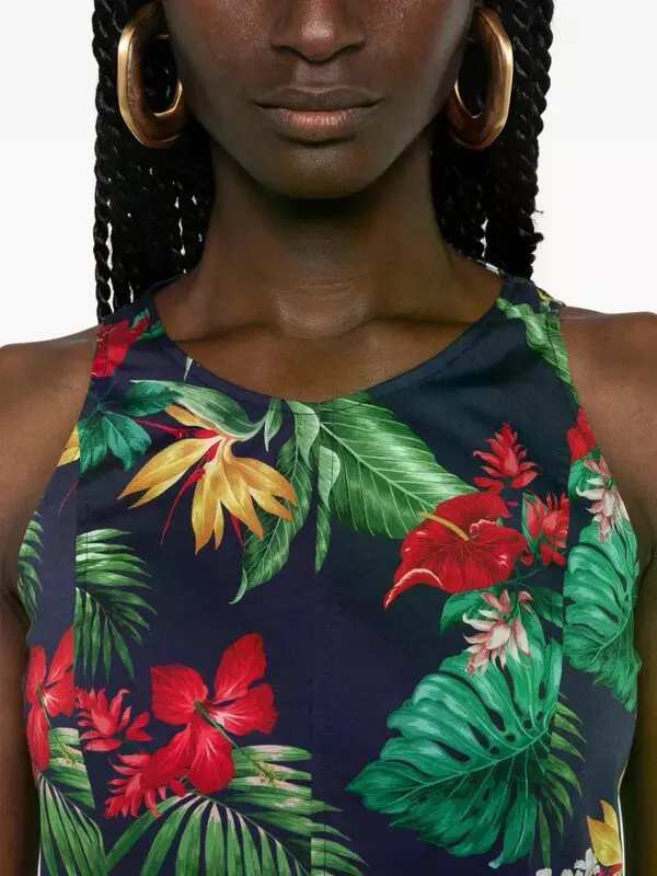 ARCHIVIO '67 Sleeveless A-line Dress With Floral Print