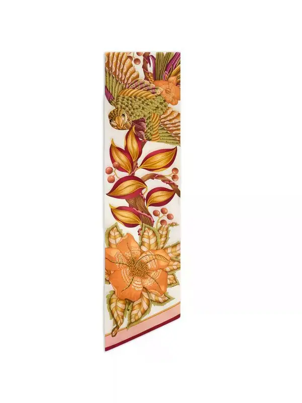 FERRAGAMO Parrots Bandeau Scarf - Orange