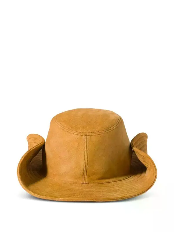 Miu Miu Suede Cowboy Hat - Neutrals