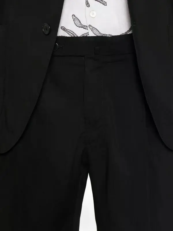 SANTANIELLO Logo-plaque Single-breasted Suit - Black