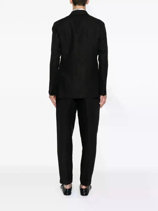 SANTANIELLO Double-breasted Peak-lapel Suit