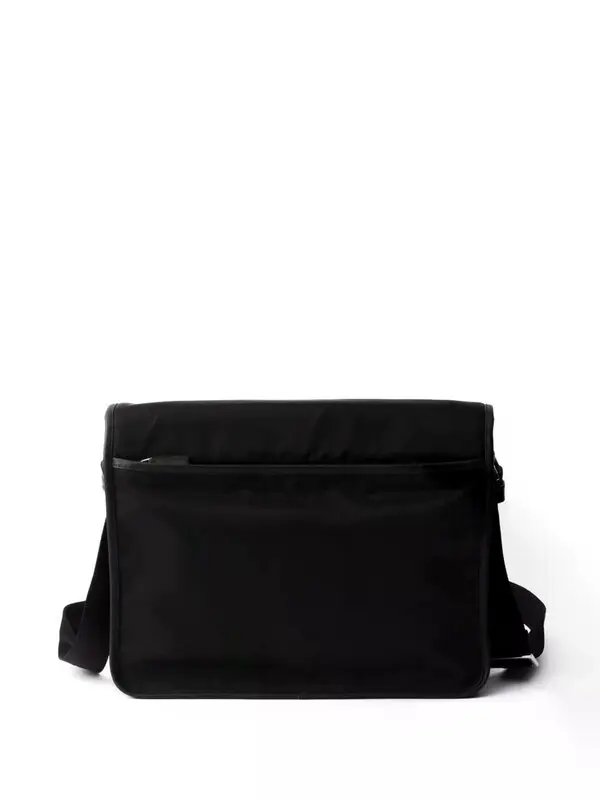 Prada Triangle Logo Buckled Shoulder Bag