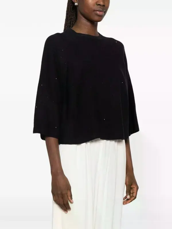 Fabiana Filippi Sequin Embellished Crew Neck Sweater
