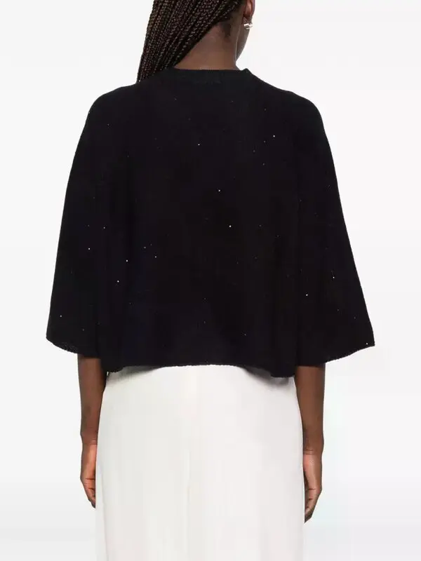 Fabiana Filippi Sequin Embellished Crew Neck Sweater