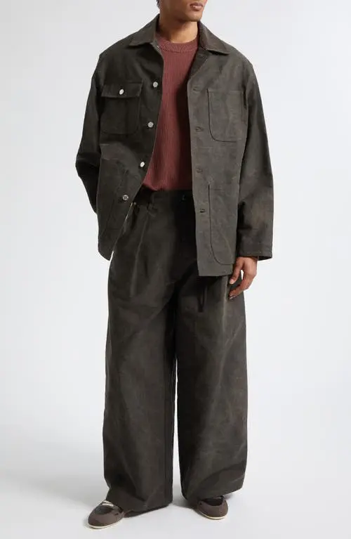 SONG FOR THE MUTE Cotton Moleskin Barn Jacket