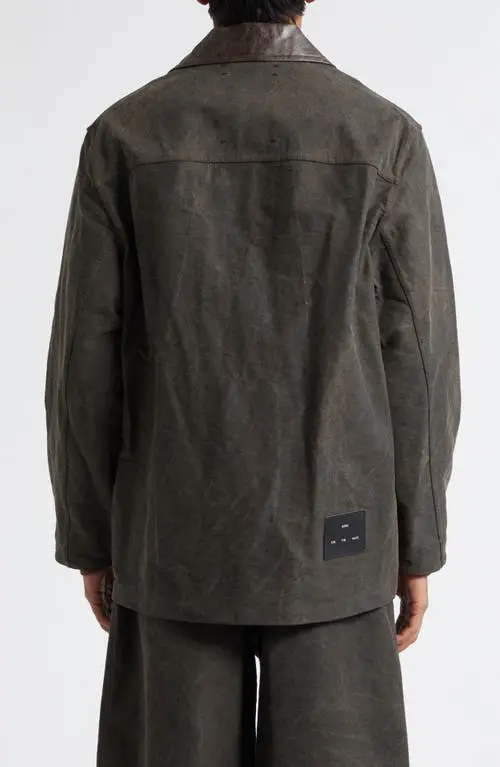 SONG FOR THE MUTE Cotton Moleskin Barn Jacket