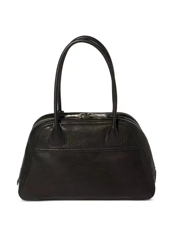 Miu Miu Vivant Nappa Leather Bowling Bag - Black